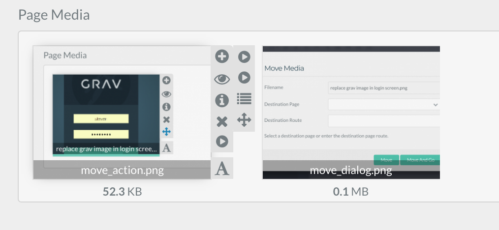 Grav Admin Media Actions Plugin | TwelveTone Documentation